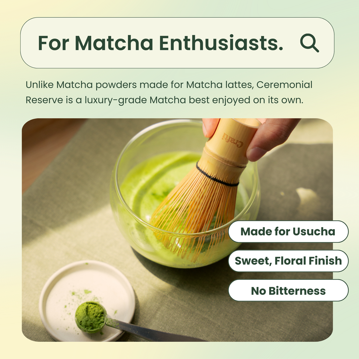 Ceremonial Reserve Matcha Powder (Organic) | Crafti